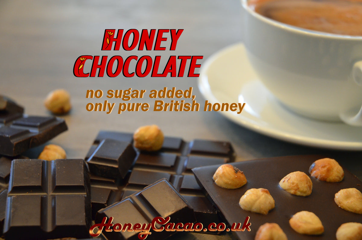Honey Chocolate, no added sugar, made with raw honey and organic cacao ...